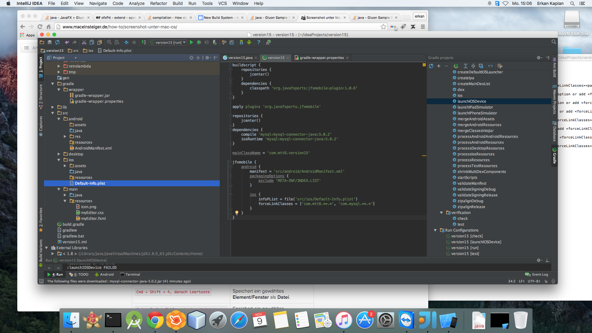 Java Gluon Sample Project With Jdbc Doesnt Work On Ios Device Stack Overflow