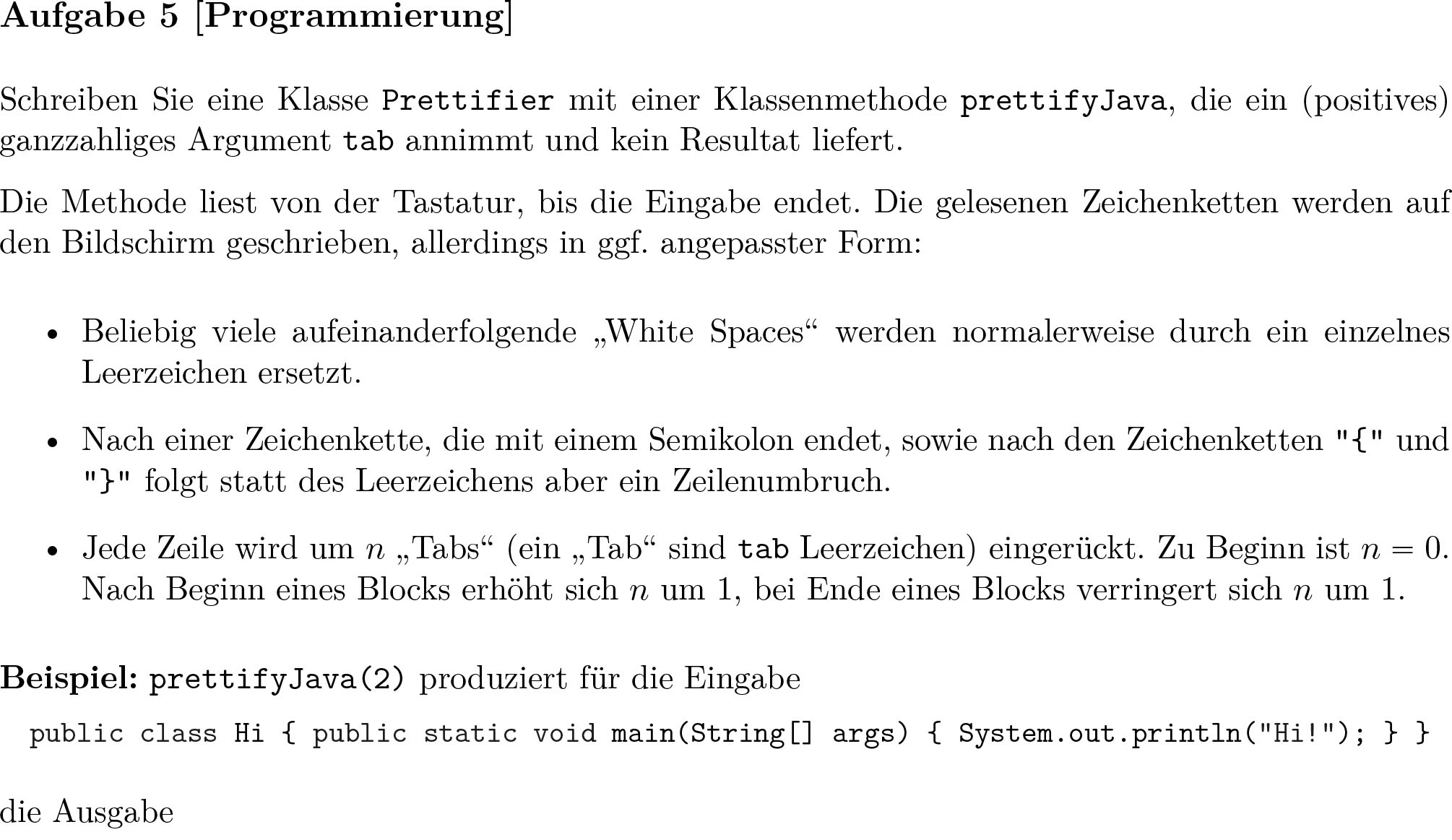 Zeichenketten in angepasster Form ausgeben ♨󠄂‍󠆷 Java - Hilfe | Java-Forum.org