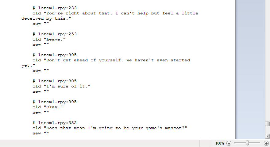 Ren'Py generating incomplete translation files? - Lemma Soft Forums