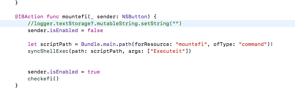 Xcodeswift How To Add Extra Argument To A Bash Execution Stack Overflow