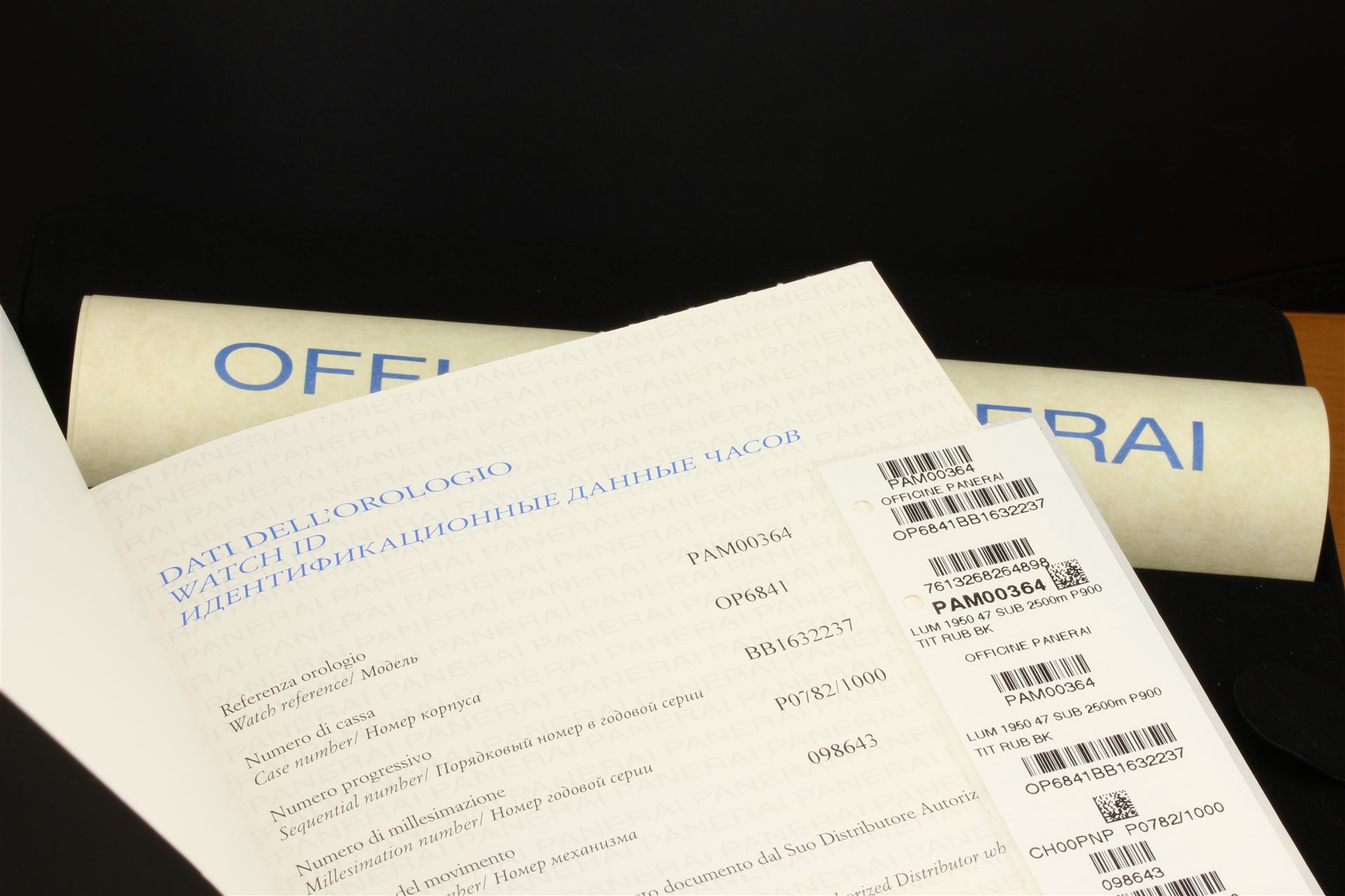 Panerai Submersible PAM 364 Limited Special Edition Titan 2500m ...