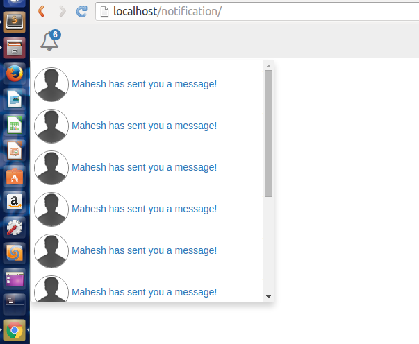 GitHub - sudeeshr/fb_notification: facebook like notification using php ...