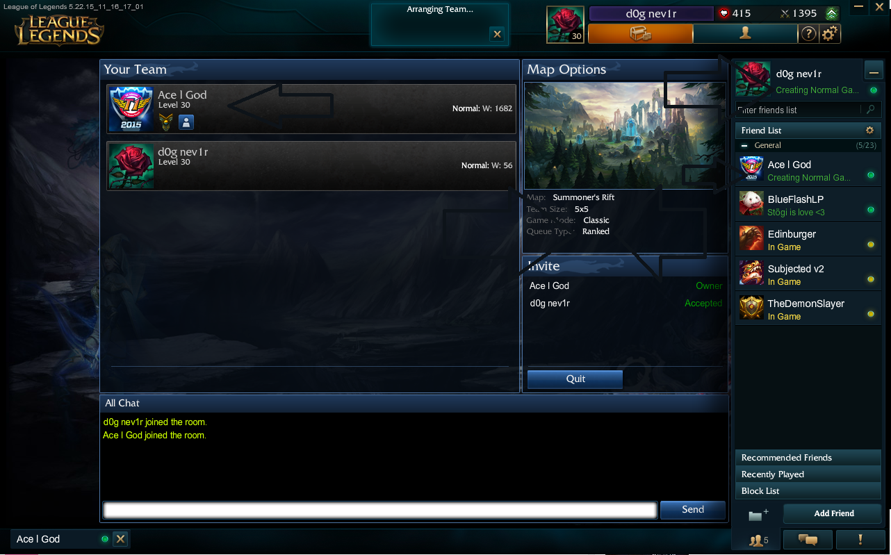 Client Visual-Bug? (Creating Normal/Ranked Game) : r/leagueoflegends