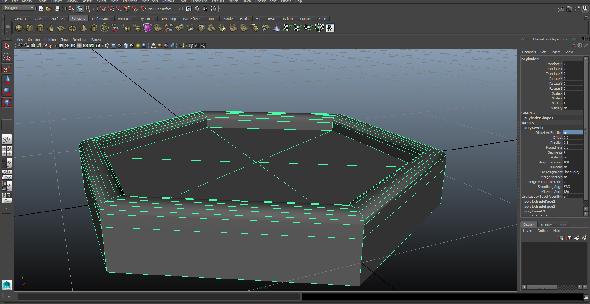 Maya 2015 bevel offset in Channel Box not working : Maya