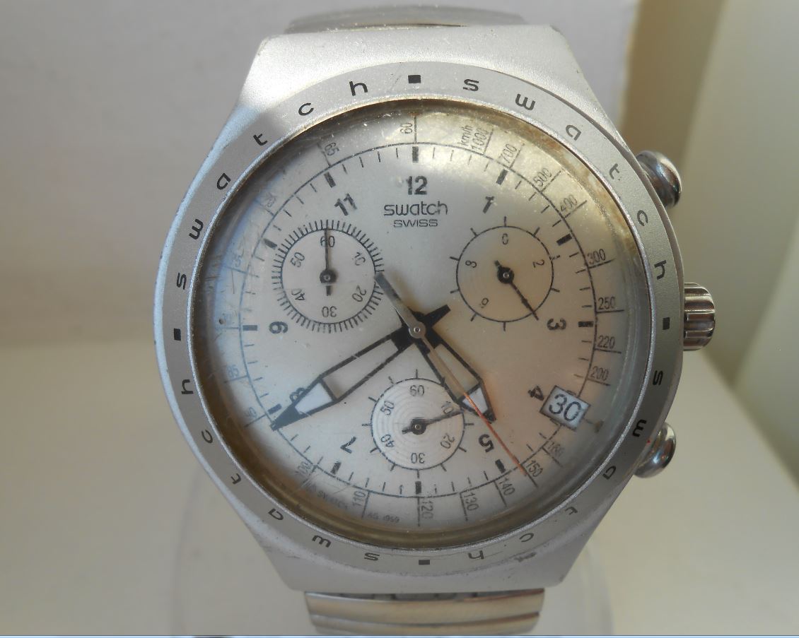 SWATCH IRONY CHRONO ALUMINIUM CHRONOGRAPH QUARTZ UNISEXUHR DATUM 1999 ...