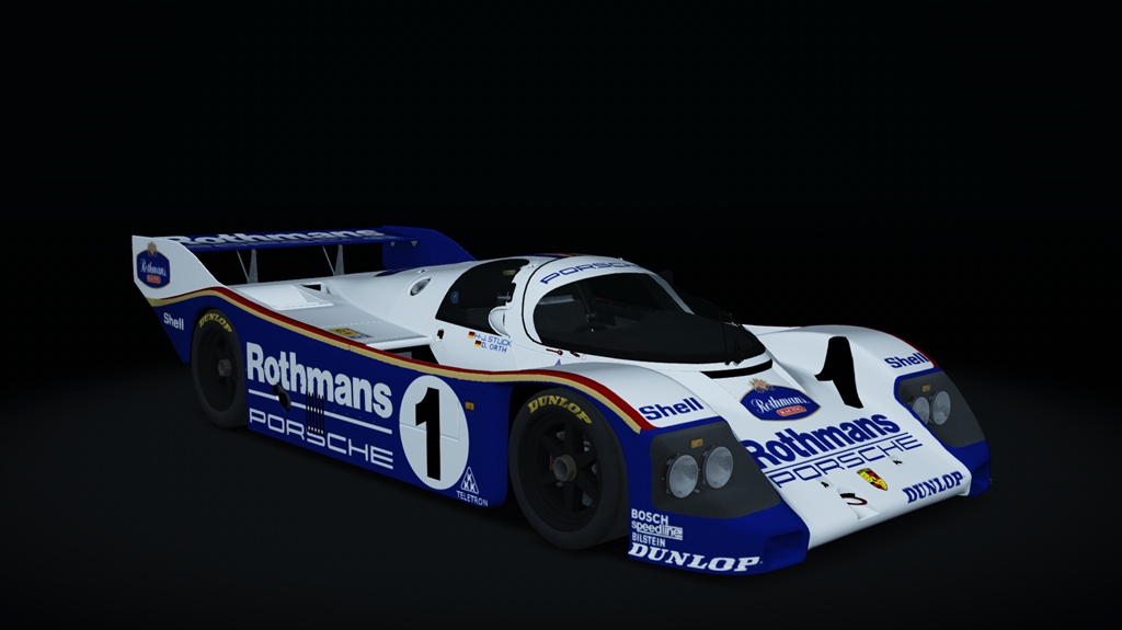 Skins - 962C Porsche Rothmans Racing | OverTake.gg