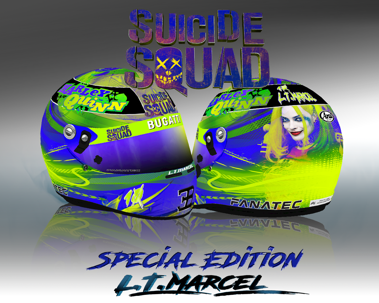 Fantasy Harley Quinn Helmet by L.T.Marcel | RaceDepartment