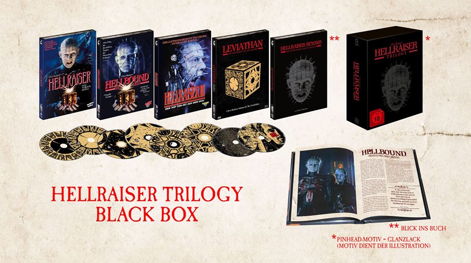 Mediabook - Hellraiser Trilogy Black Box (Blu-ray Mediabooks) [Germany ...