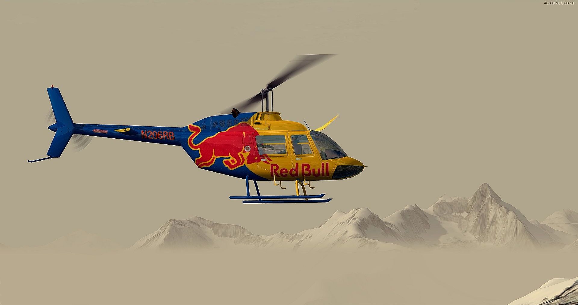Red Bull chopper - The AVSIM Screen Shots Forum - The AVSIM Community