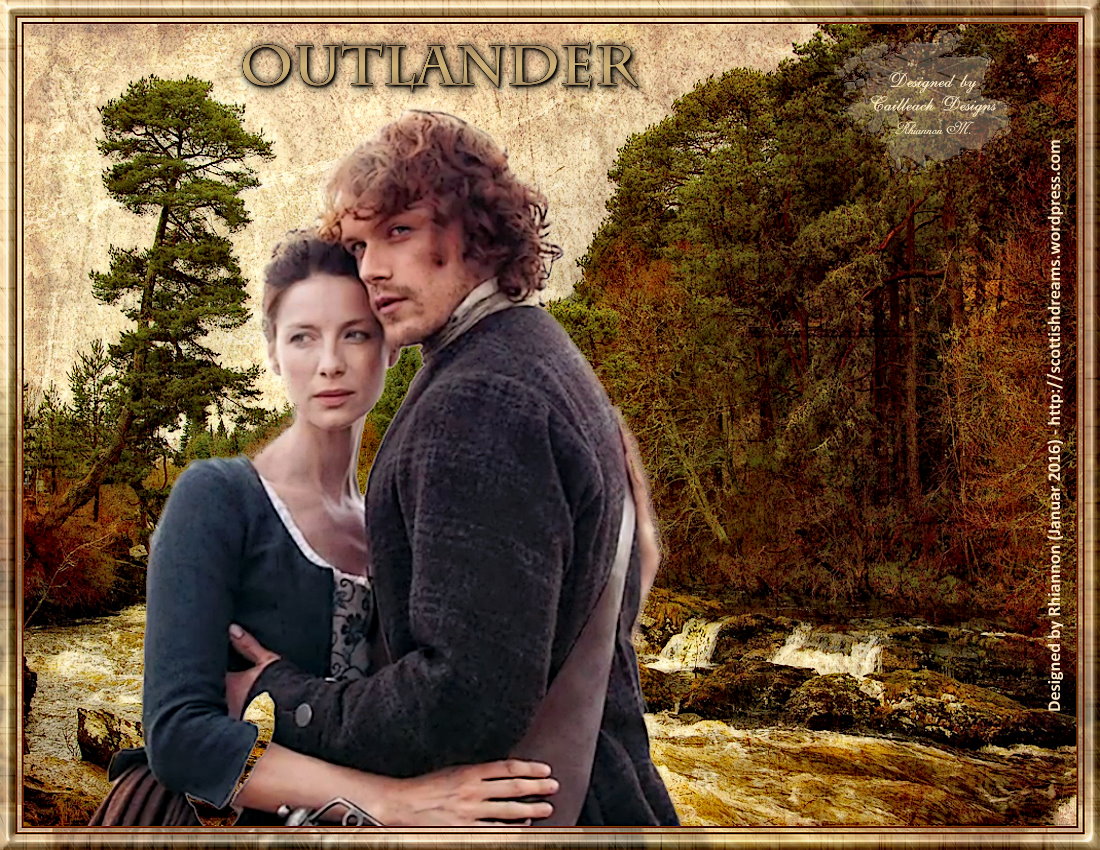 Outlander – Wallpaper No. 13: Claire & Jamie | Outlander Artworks by ...